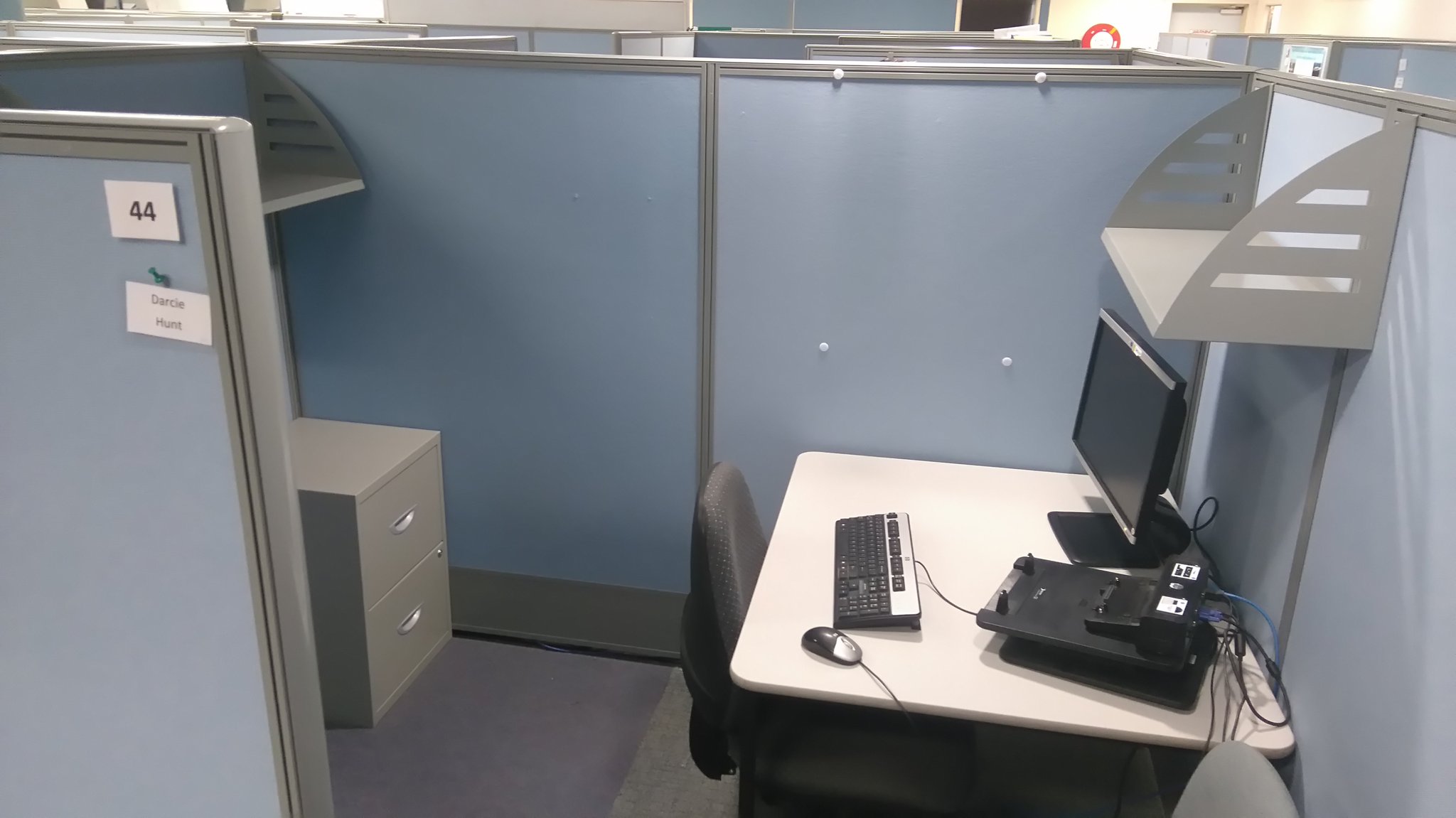 Sad Empty Office Cubicles