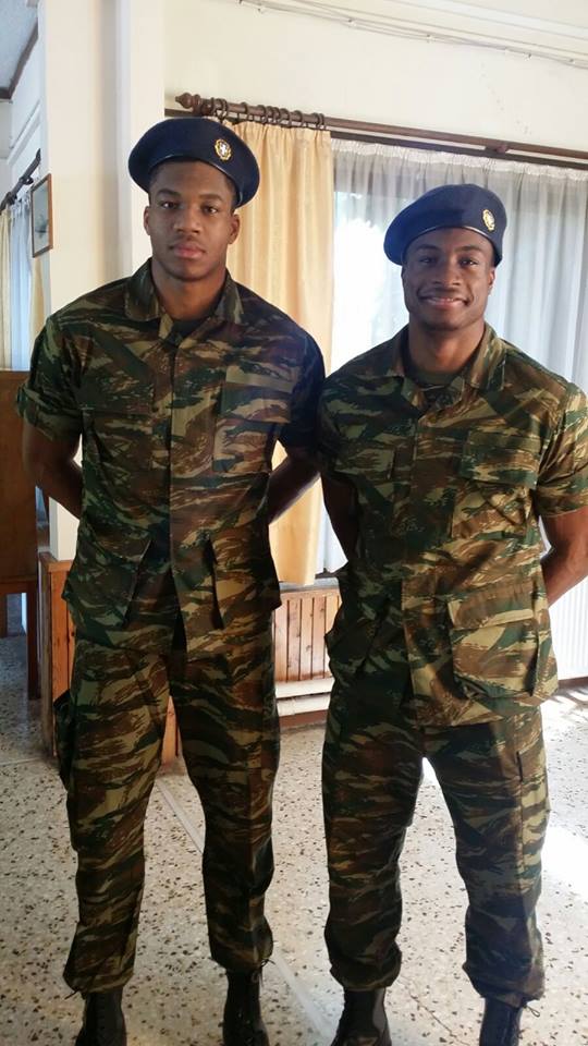 Giannis Posing in Greek Military Uniform, Will Attend Service Camp for ...
