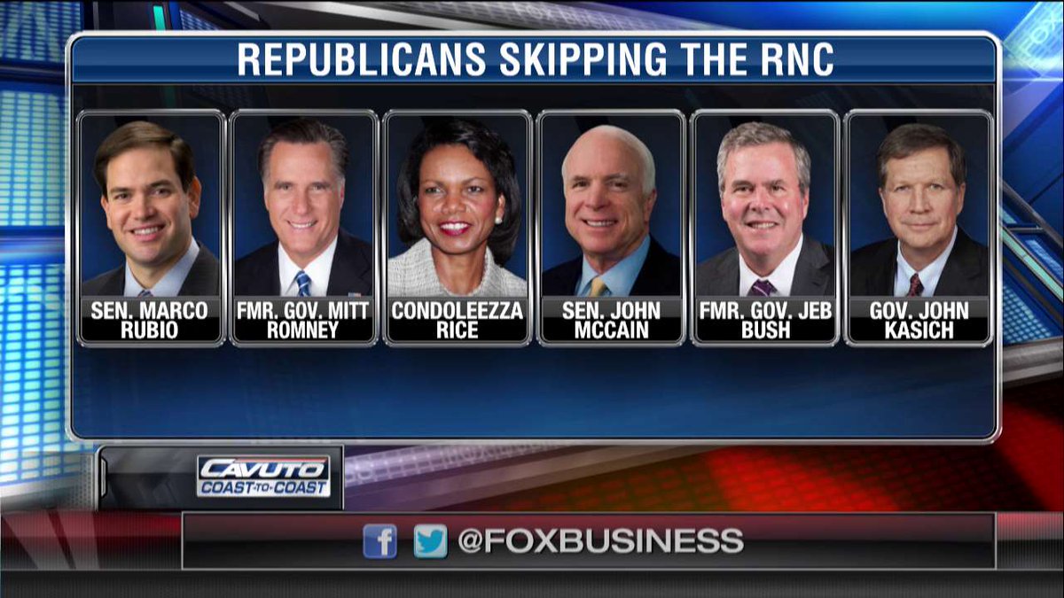 Meet the "Republicans" skipping RNC convention
