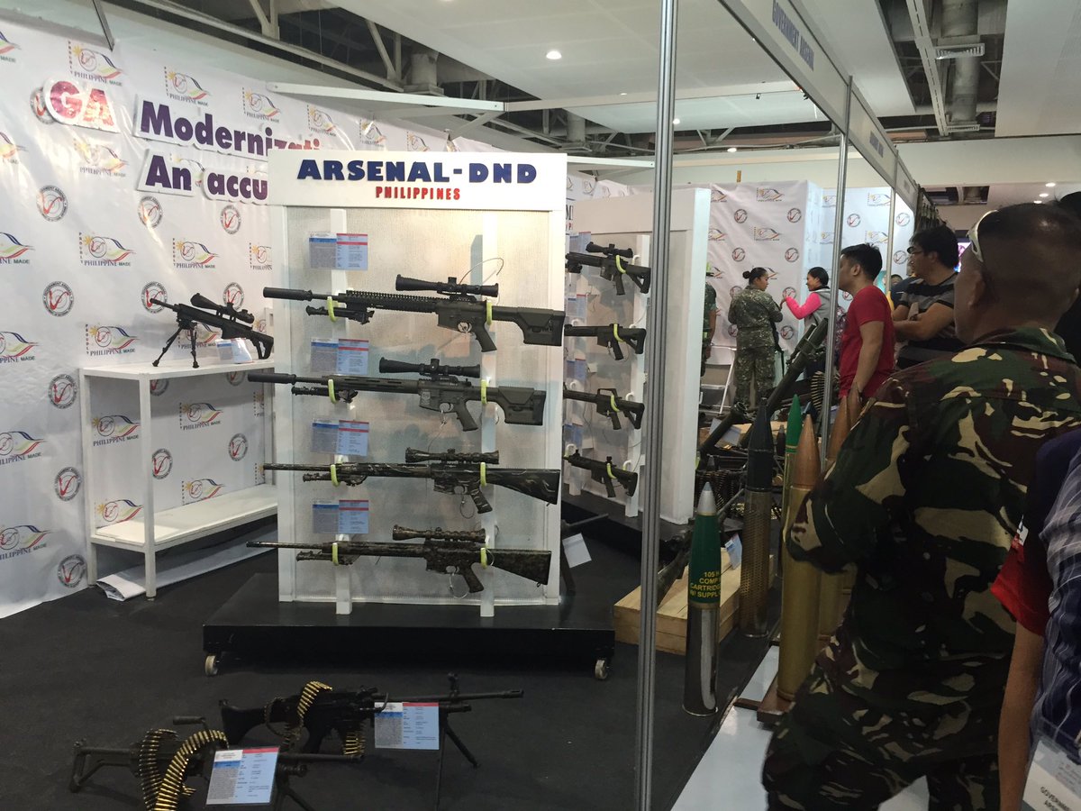 Several government arsenal are also on display such as caliber .50 ...