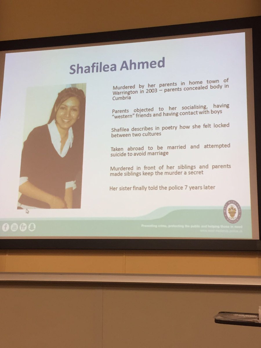 DS Gittins introduces story of Shafilea Ahmed who was killed by her ...