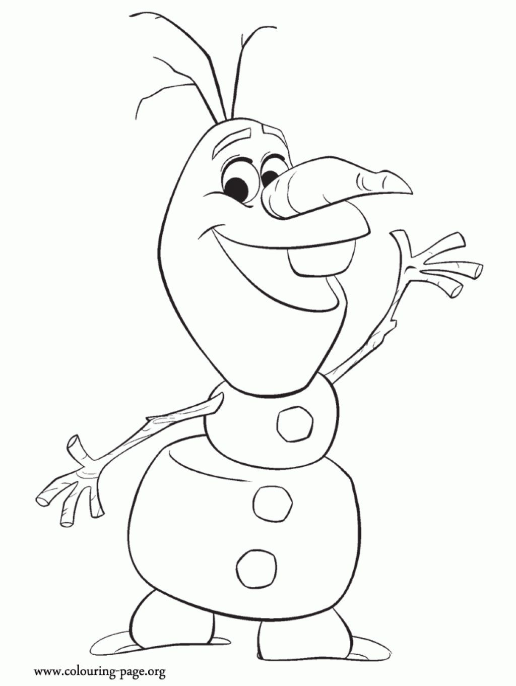 Olaf Coloring Pages