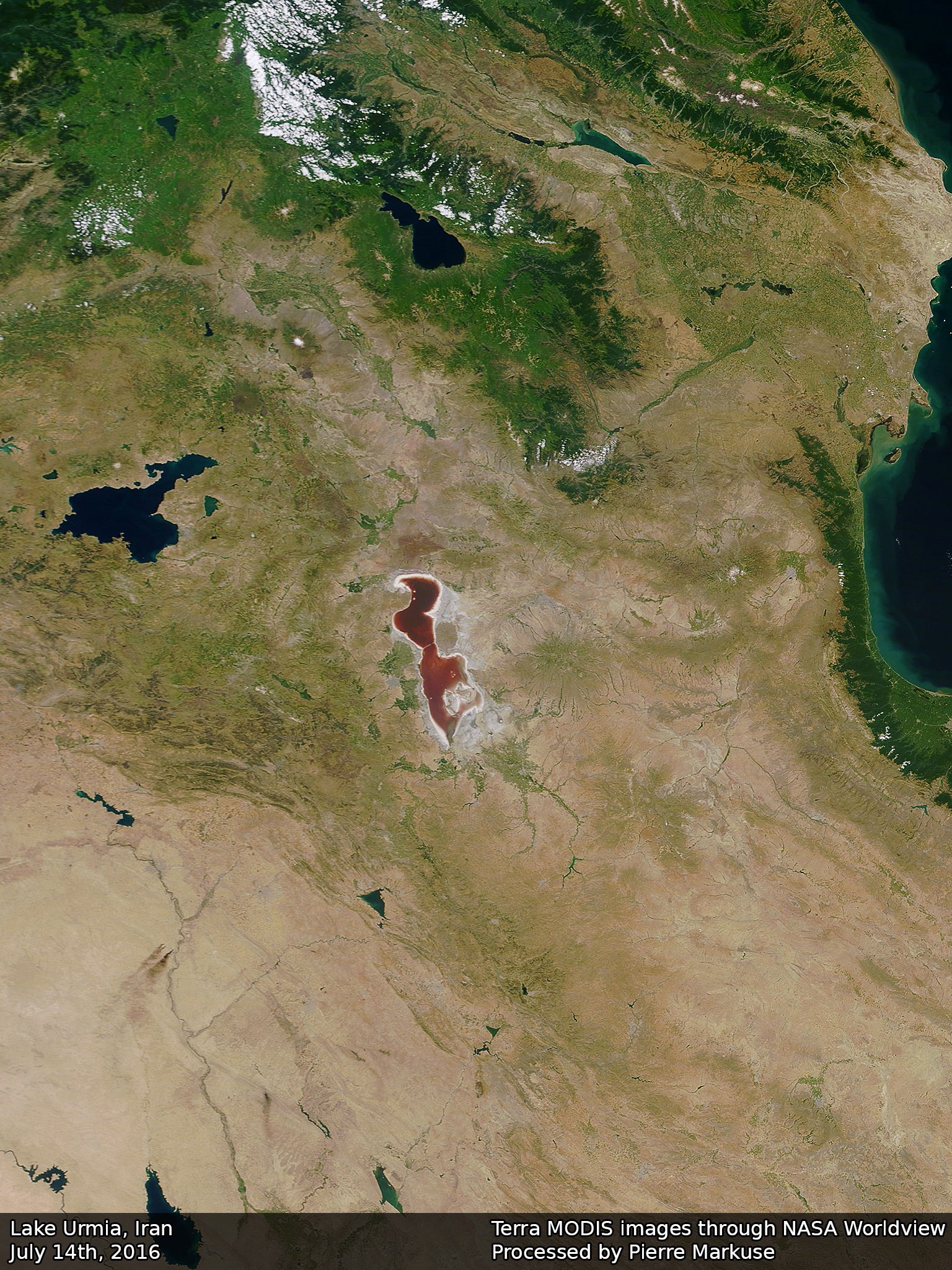 Lake Urmia Map