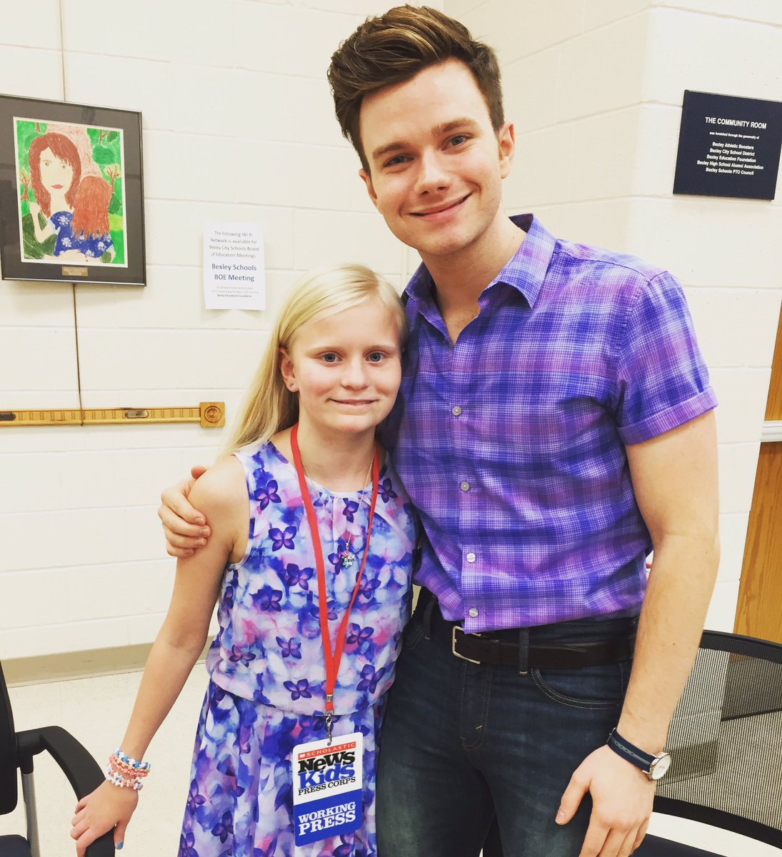 Chris Colfer And His Sister