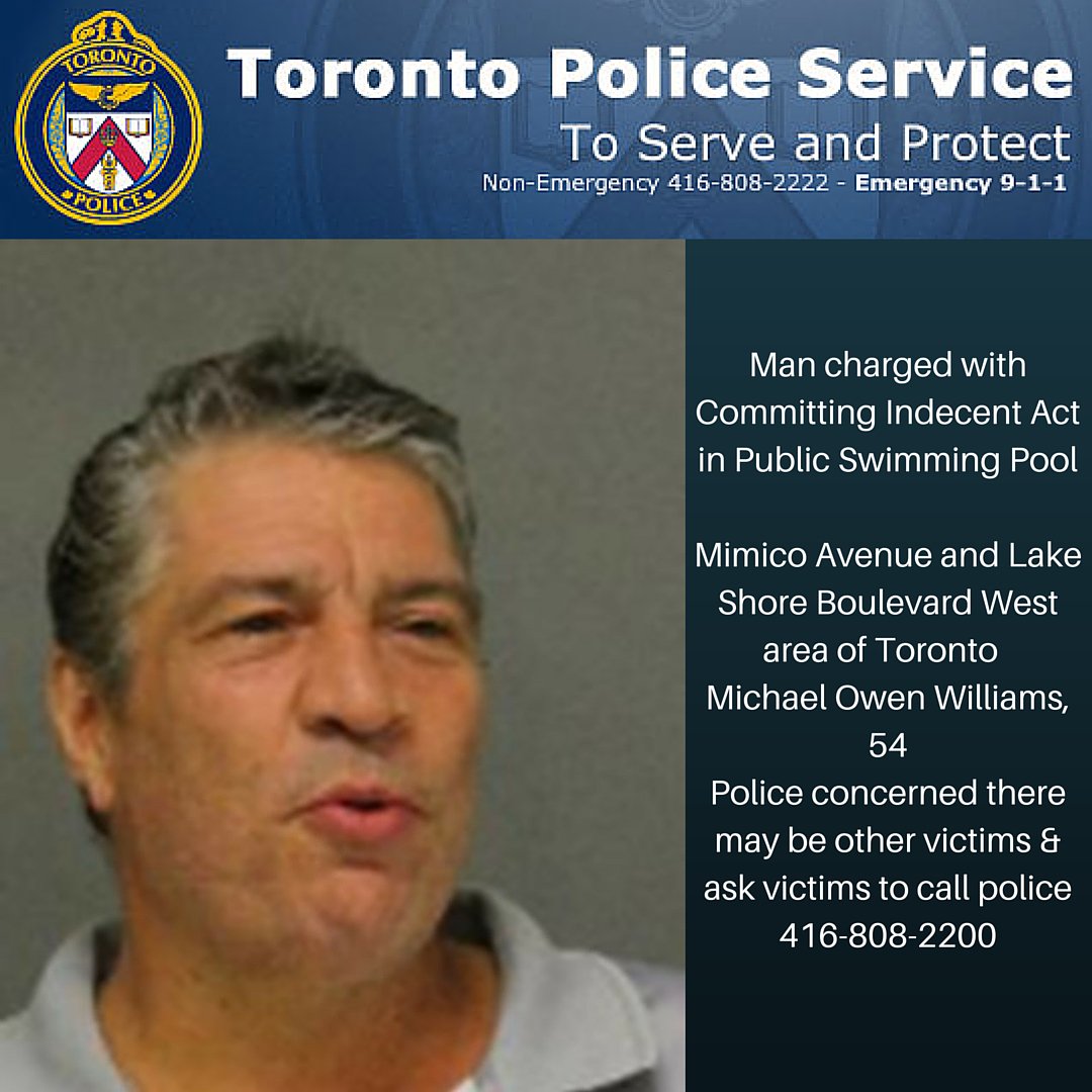 Man Arrested For Indecent Act In Public Swimming Pool~more Victims Asked To Call Police 416 808 3421
