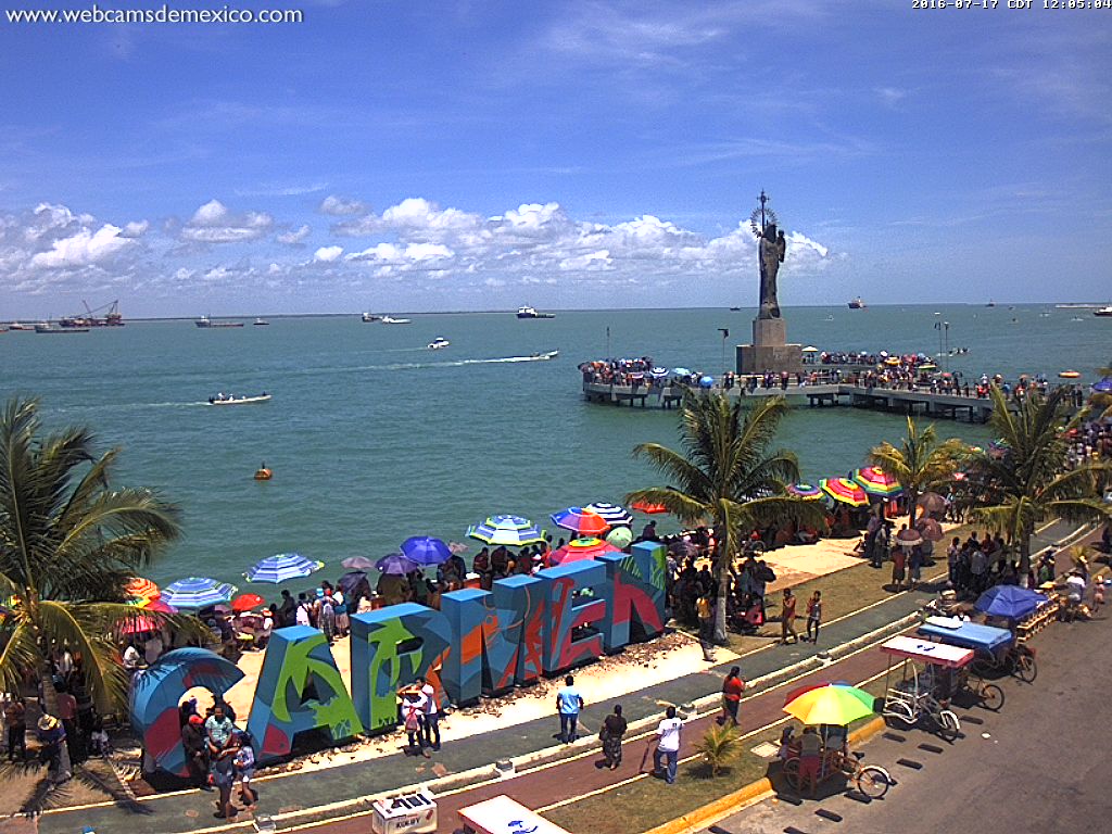 Vista actual del malecón y stella maris de #ciudaddelcarmen #campeche ...