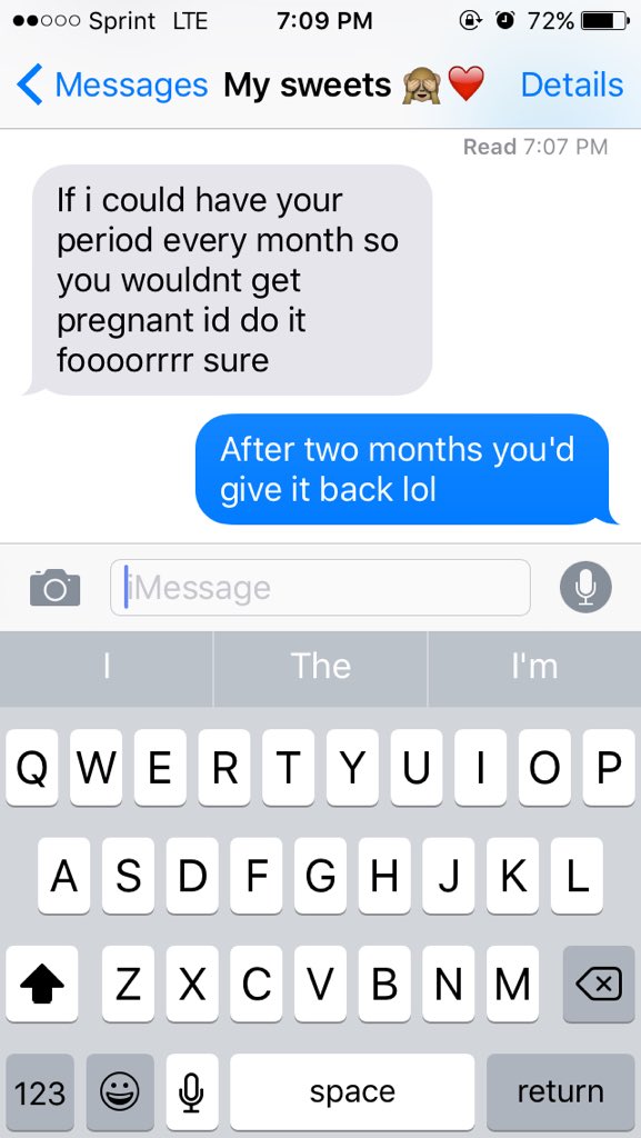 Boyfriend Period Texts