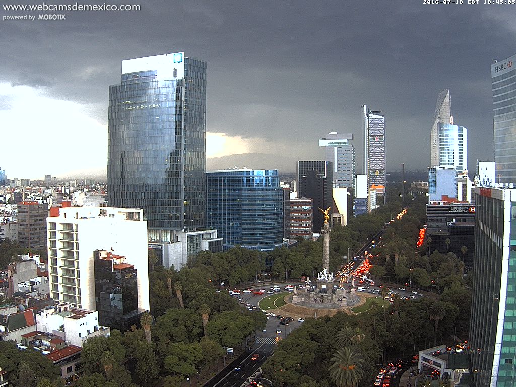 Impresionante el panorama sobre paseo de la reforma, ciudad de méxico # ...