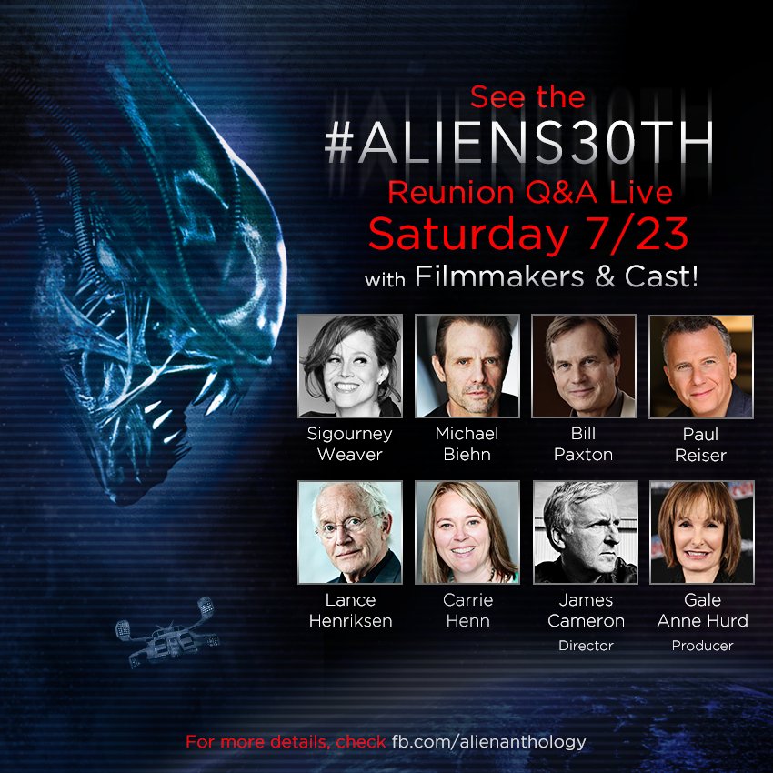 Aliens 30th Anniversary SDCC Reunion To Be Live Streamed