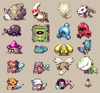 Pin by Peter on Pixel Enemies | Pixel art characters, Pixel art ...