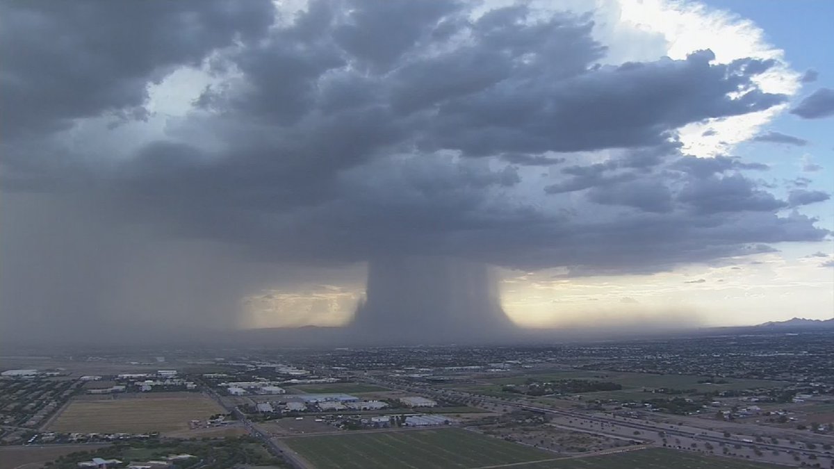 NOW: Microburst hitting in the South Mountain area. | azfamily 3TV CBS ...