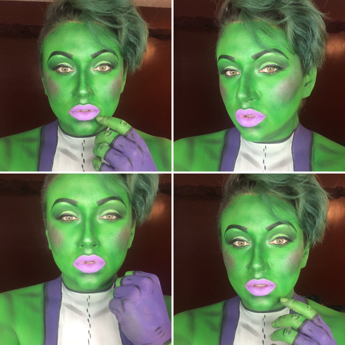 She Hulk Cosplay Makeup - Mugeek Vidalondon