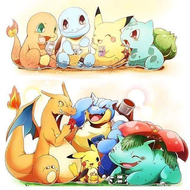 Charmander Squirtle Bulbasaur Pikachu