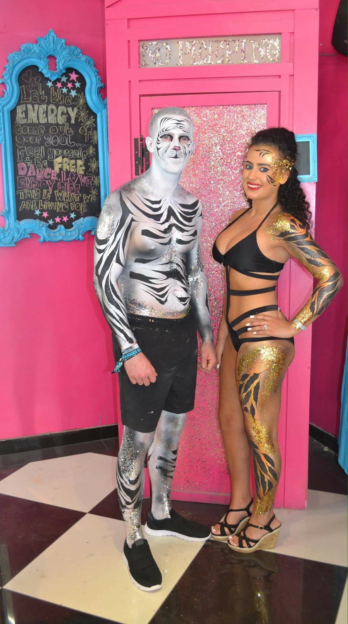 Couples Body Painting Ideas