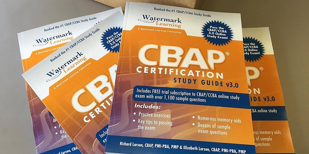 Watermark Learning on Twitter: "Our #CBAP Certification Study Guide v3.0 is in!! Order yours ...