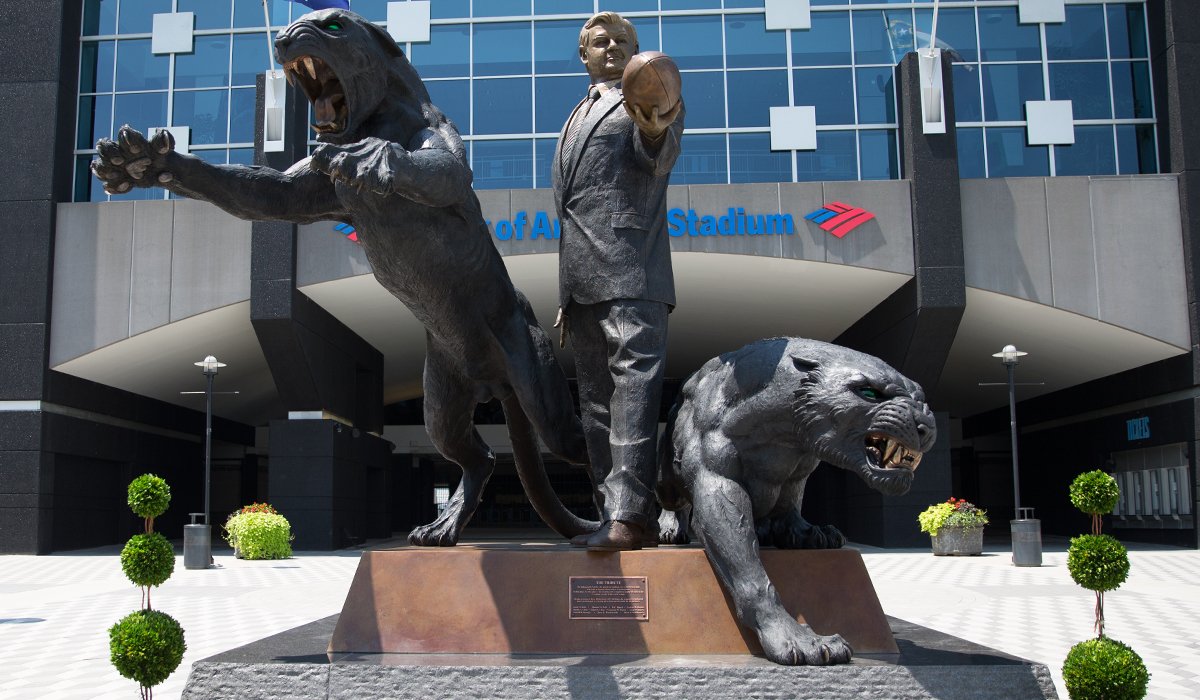 ICYMI: Panthers partners unveil statue of Jerry Richardson: | Carolina ...
