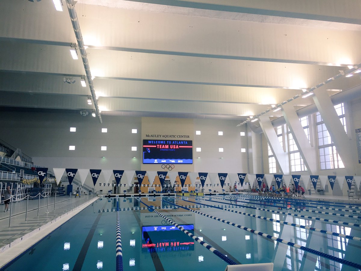 The usa diving team is at georgia tech's mcauley aquatic center today ...