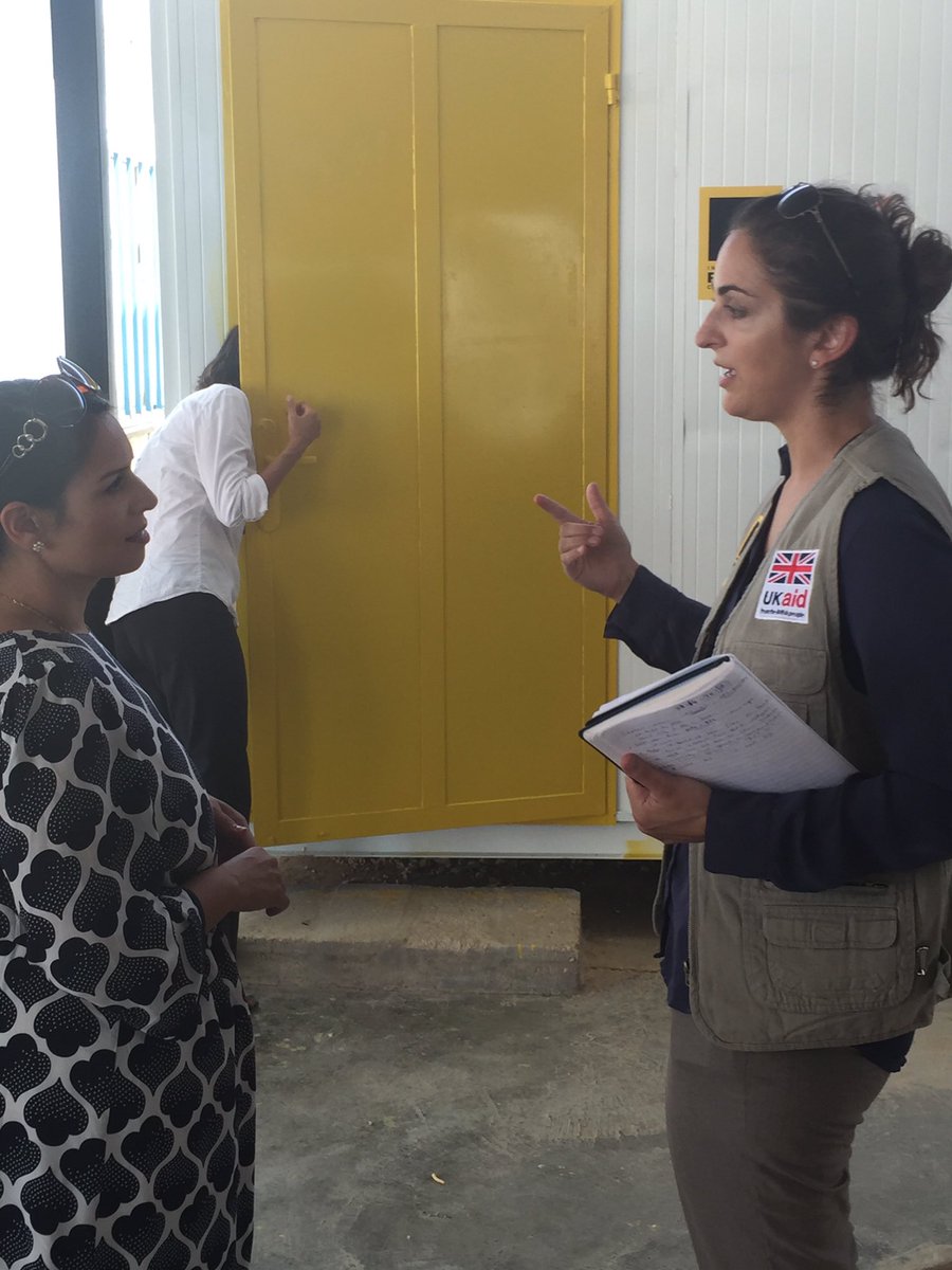 Development Sec Priti Patel checks on DFID's gt work w theIRC on ...