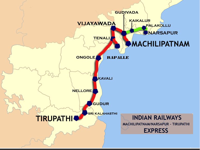 Krishna River Route Map