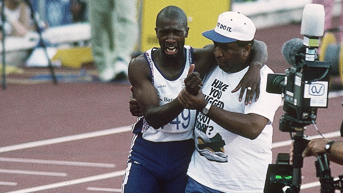 Anniversary of Derek Redmond's emotional father-son moment at the 1992 ...