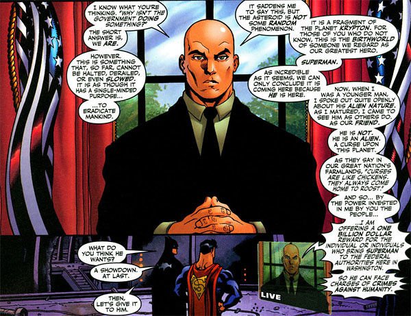 Donald Trump IS Lex Luthor. In special edition comic, Luthor's ...