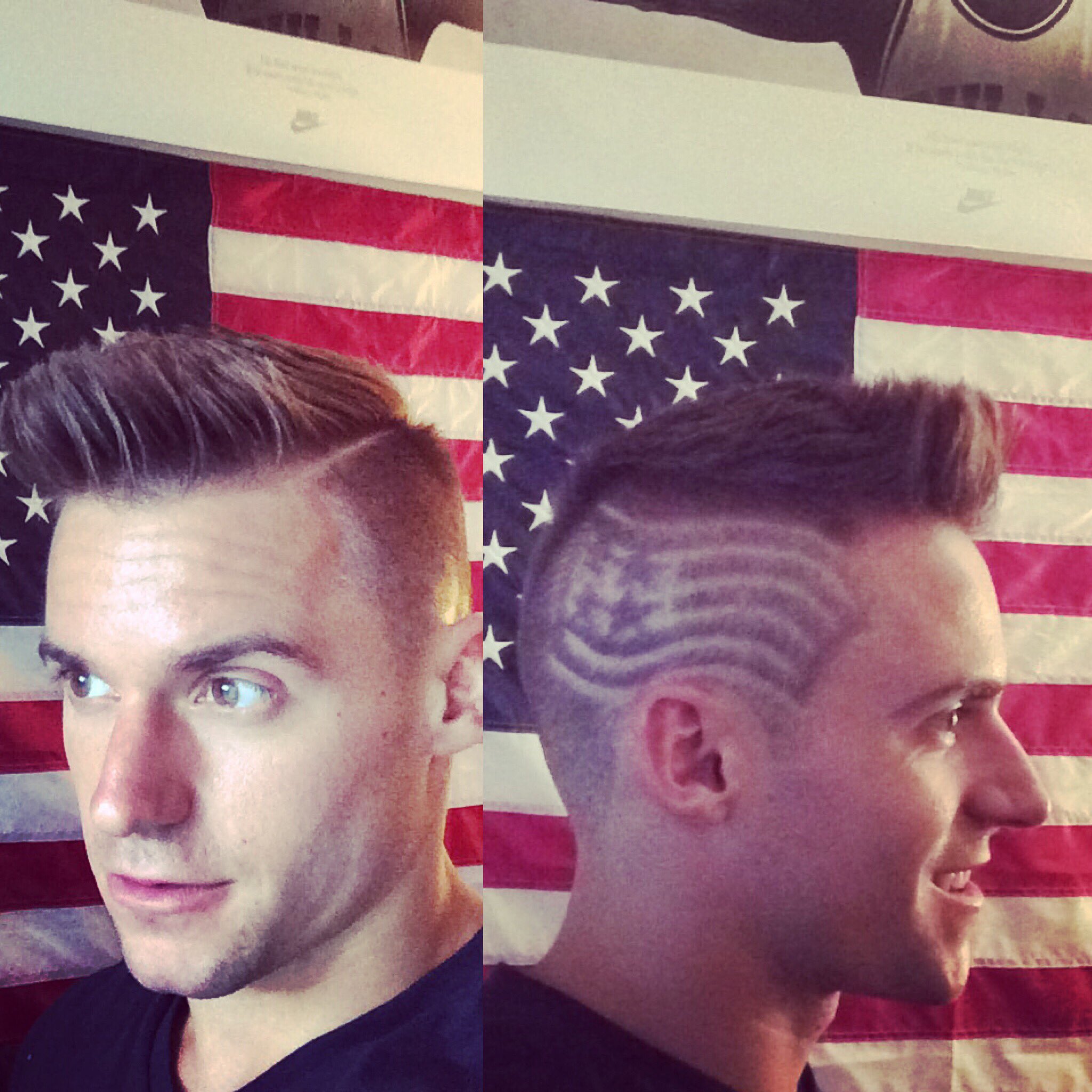 American Flag Hair