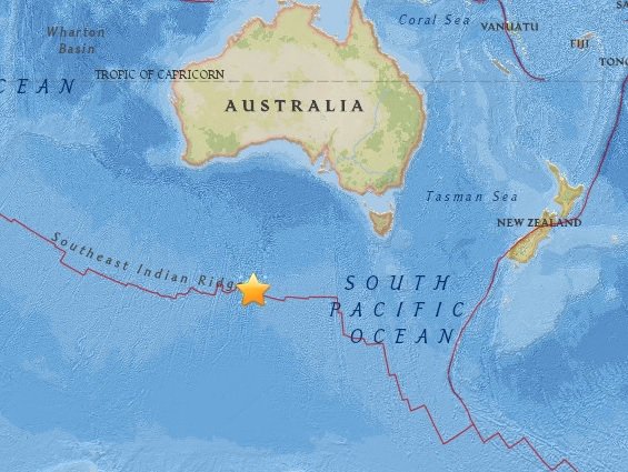 Pacific Antarctic Ridge Map