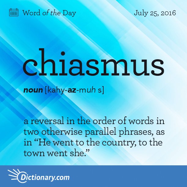 Chiasmus Examples