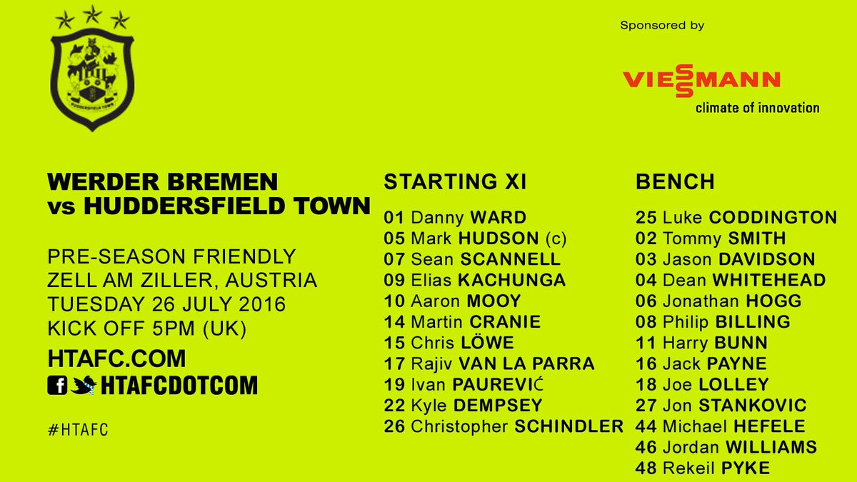 Danny Ward makes his debut for Huddersfield Town in a friendly against ...