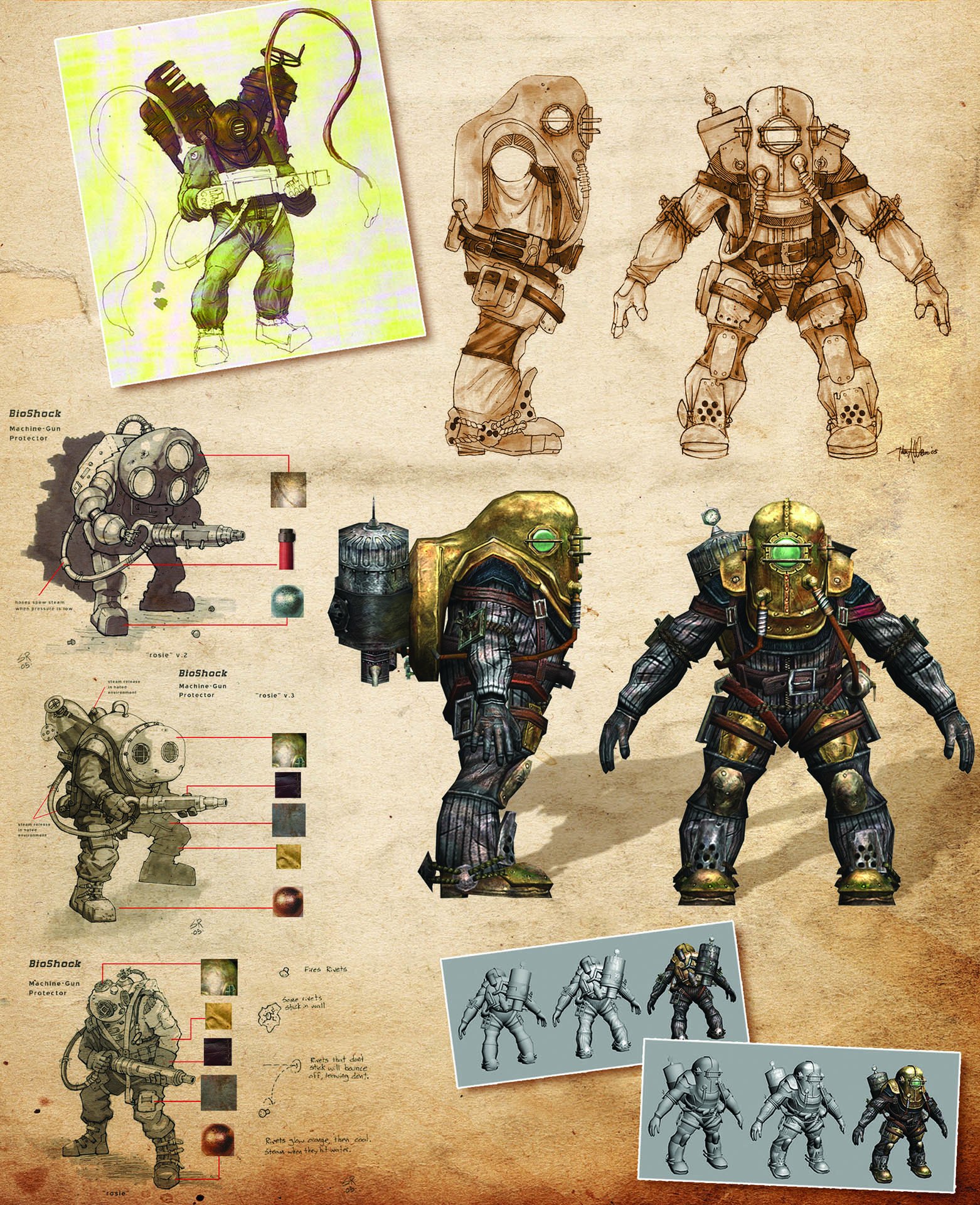 Bioshock Big Daddy Concept Art