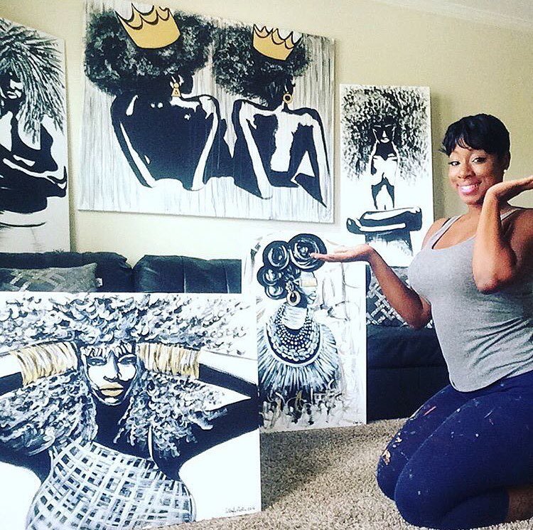 Support Black Art on Twitter: "Beautiful artwork by @whitney_austin 👏🏾🎨 #supportblackart # ...