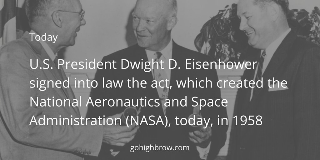 Eisenhower Nasa Created