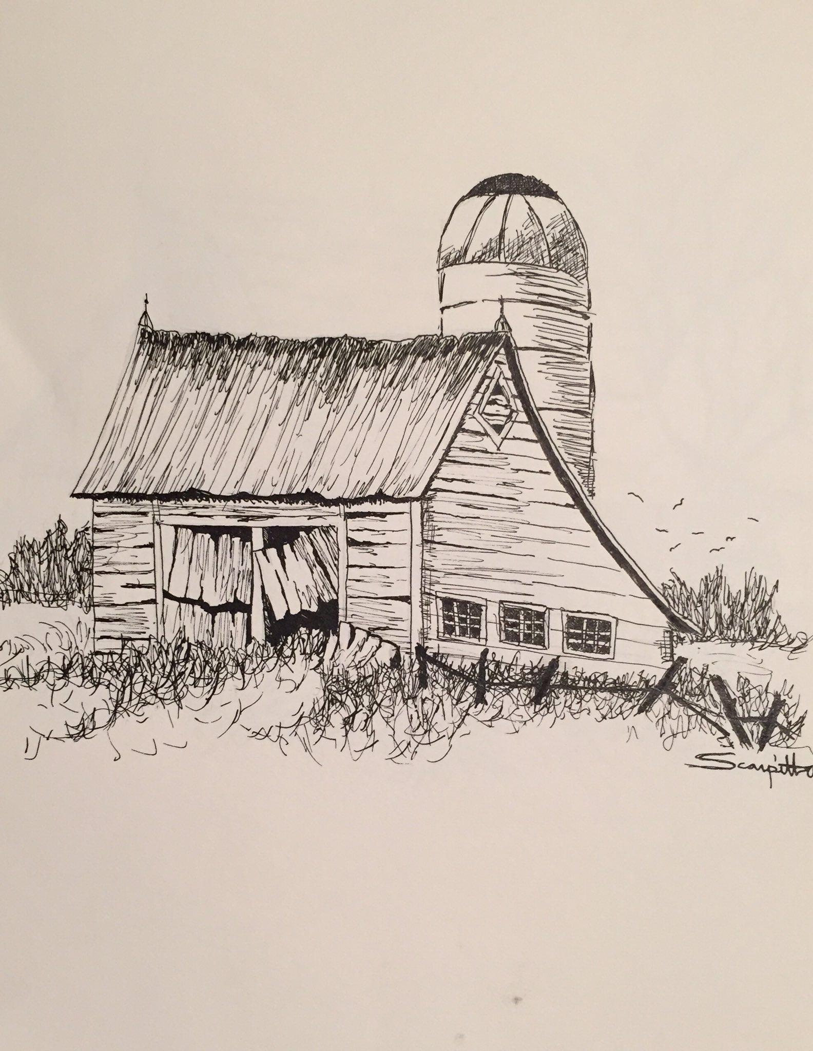 Pencil Drawings Of Old Barns 95 Pencil Drawing Of Barns Ideas | Barn