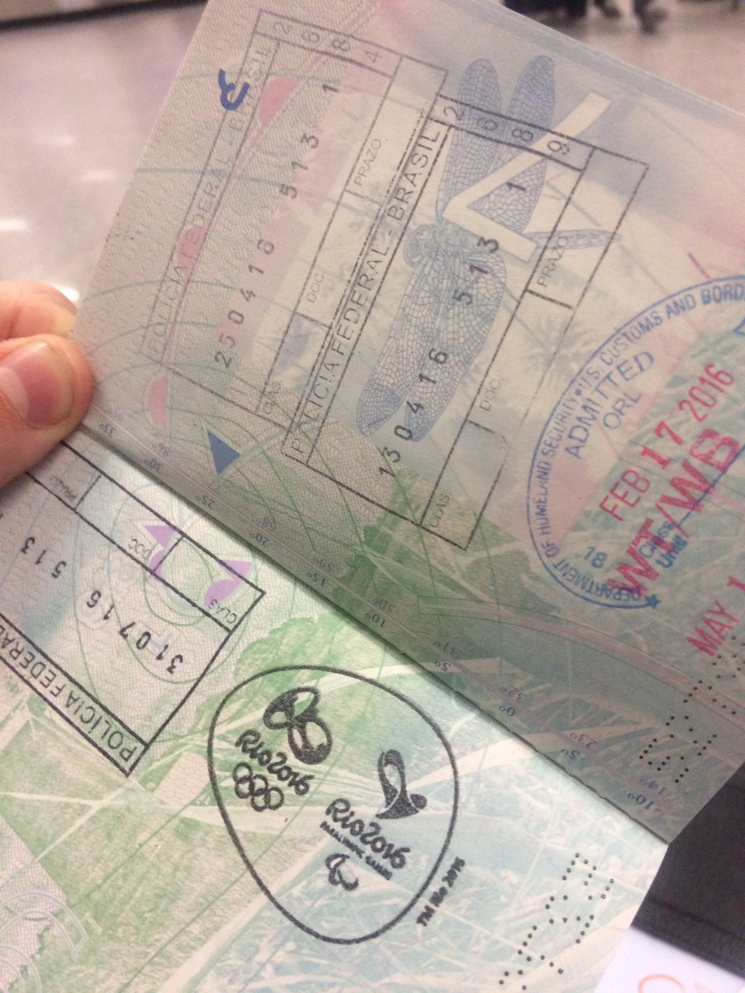 Brazilian Passport Stamp