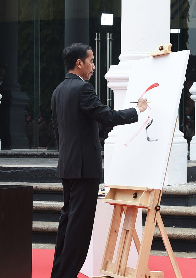 Pameran Lukisan Negara bersama Mandiri Art dan Presiden Joko widodo ...