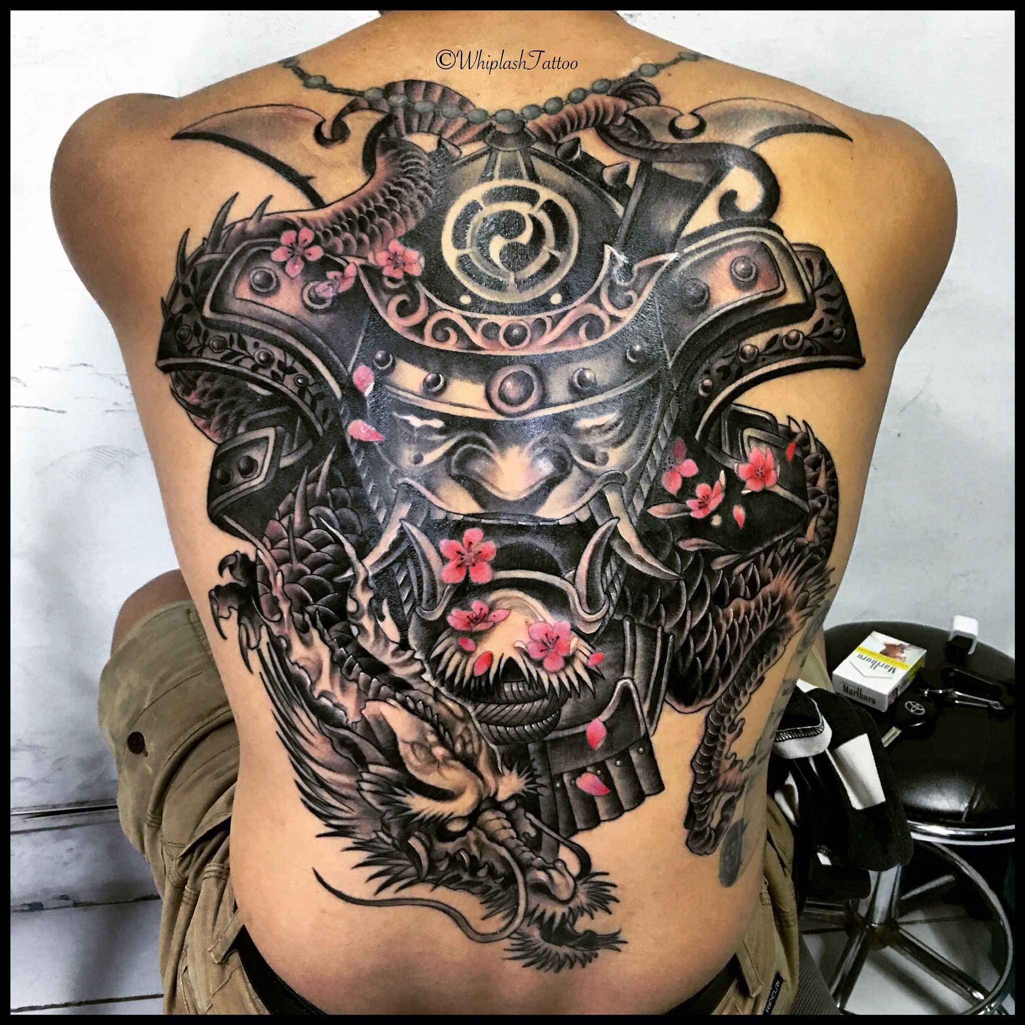 Japanese Samurai Dragon Tattoo