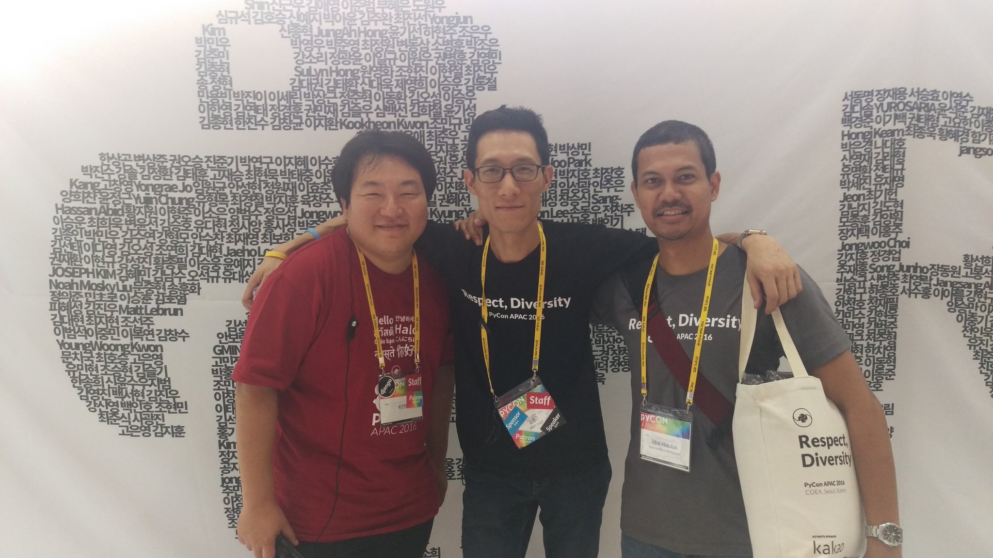 Iqbal Abdullah 🇯🇵 🇲🇾 🇪🇪 / Xoxzo Inc. on Twitter: "With the chairs of #pyconapac2016 #seoul after ...