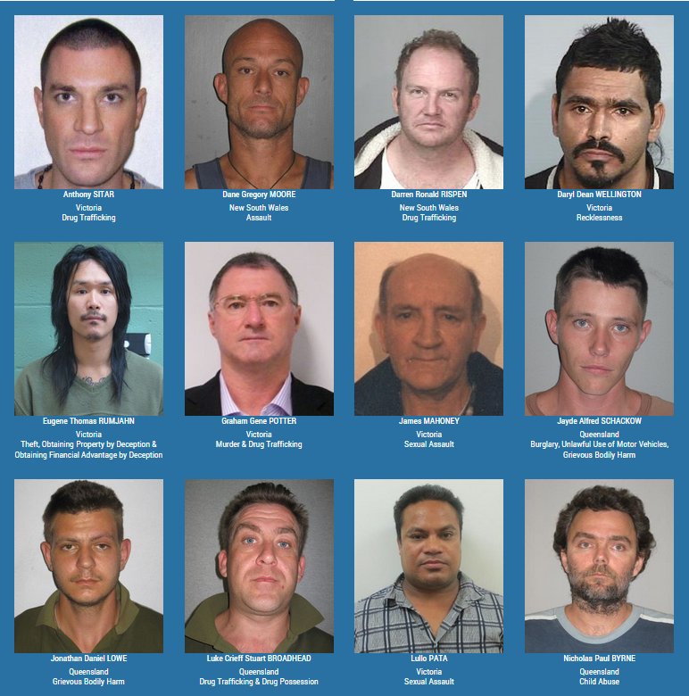 Top 100 Most Wanted Criminals