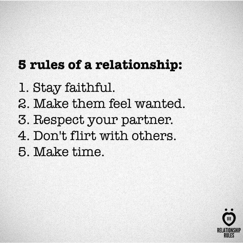 Rules Of Relationship