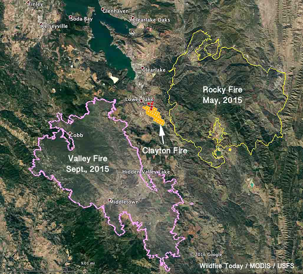 Clayton Fire, Lake County, Northern California - Updated Scanner link