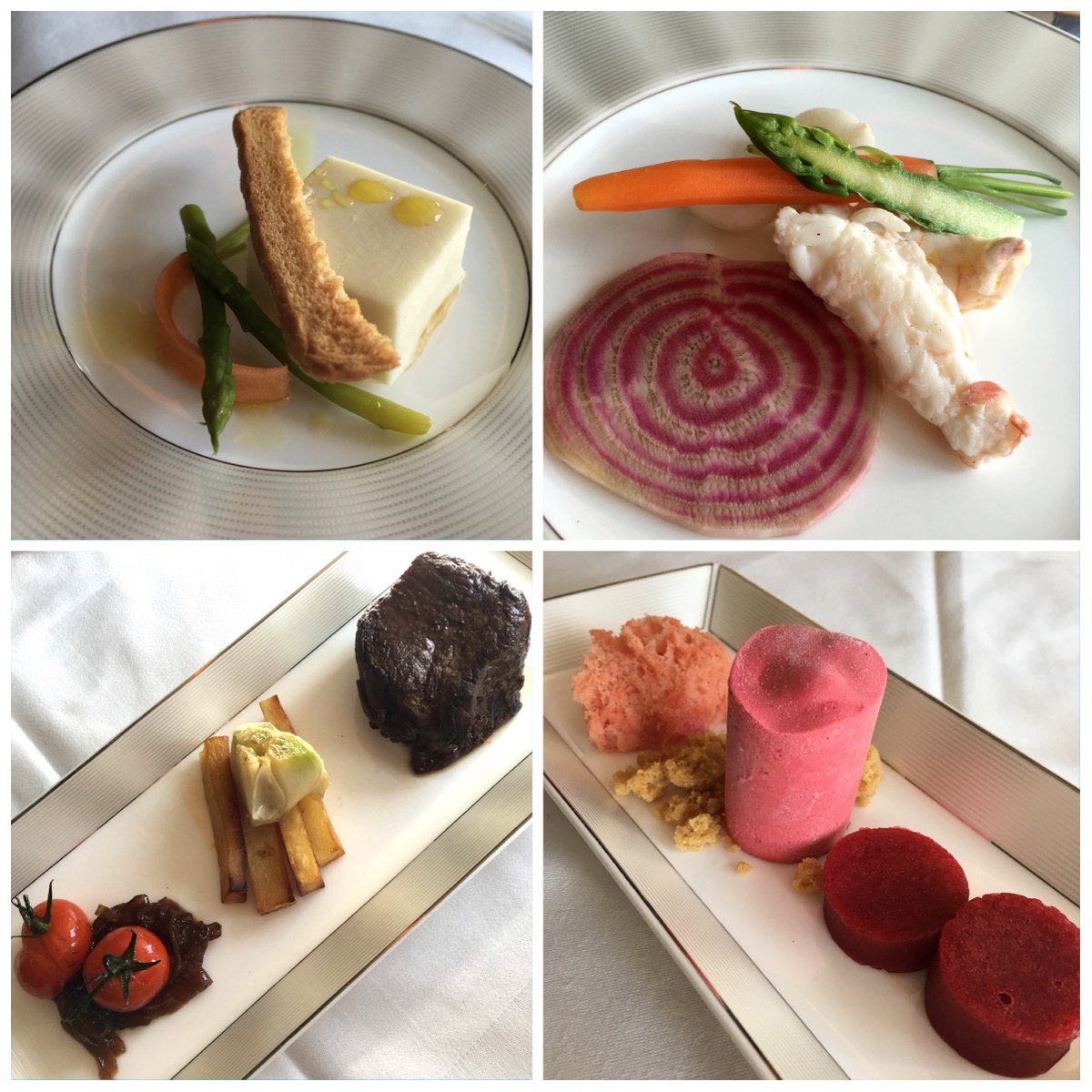 Etihad Airways First Class Food