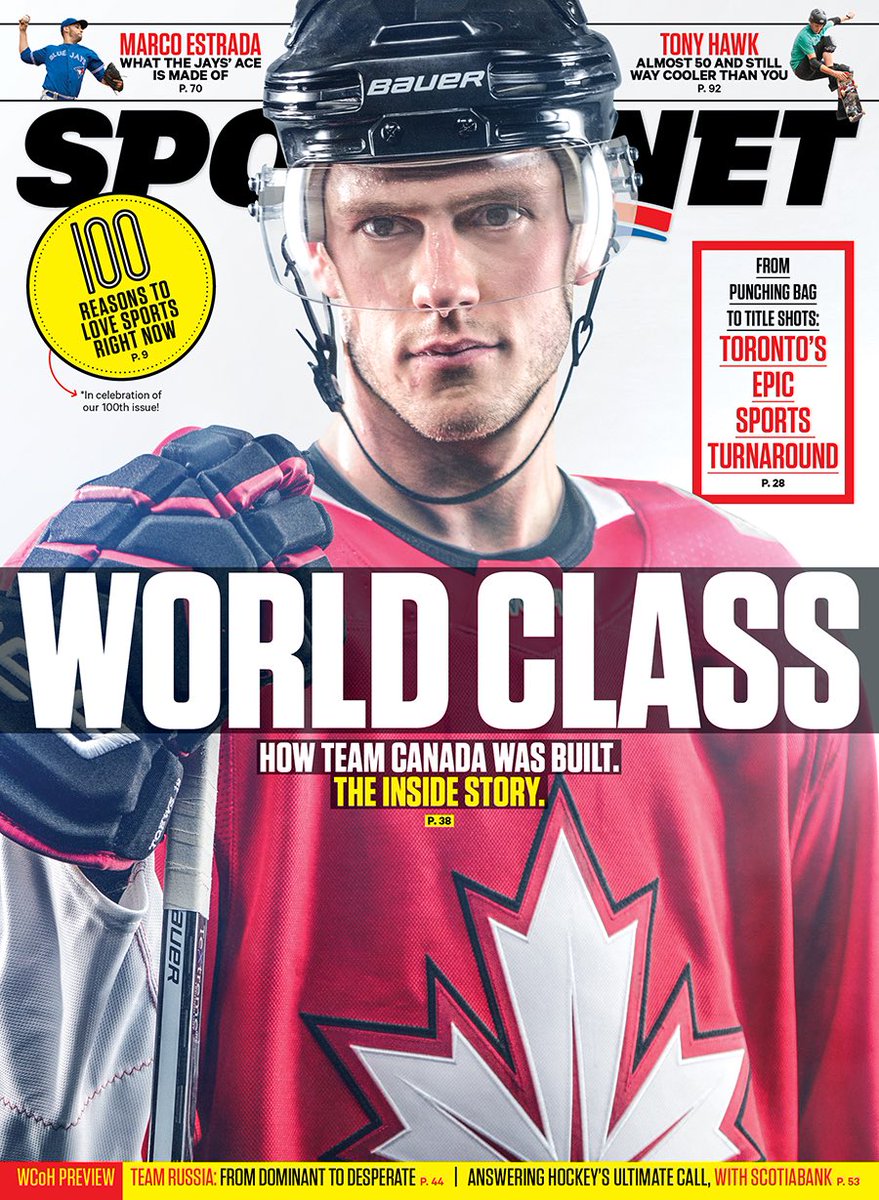 Toews on the cover of the 100th issue of Sportsnet Magazine : r/hockey