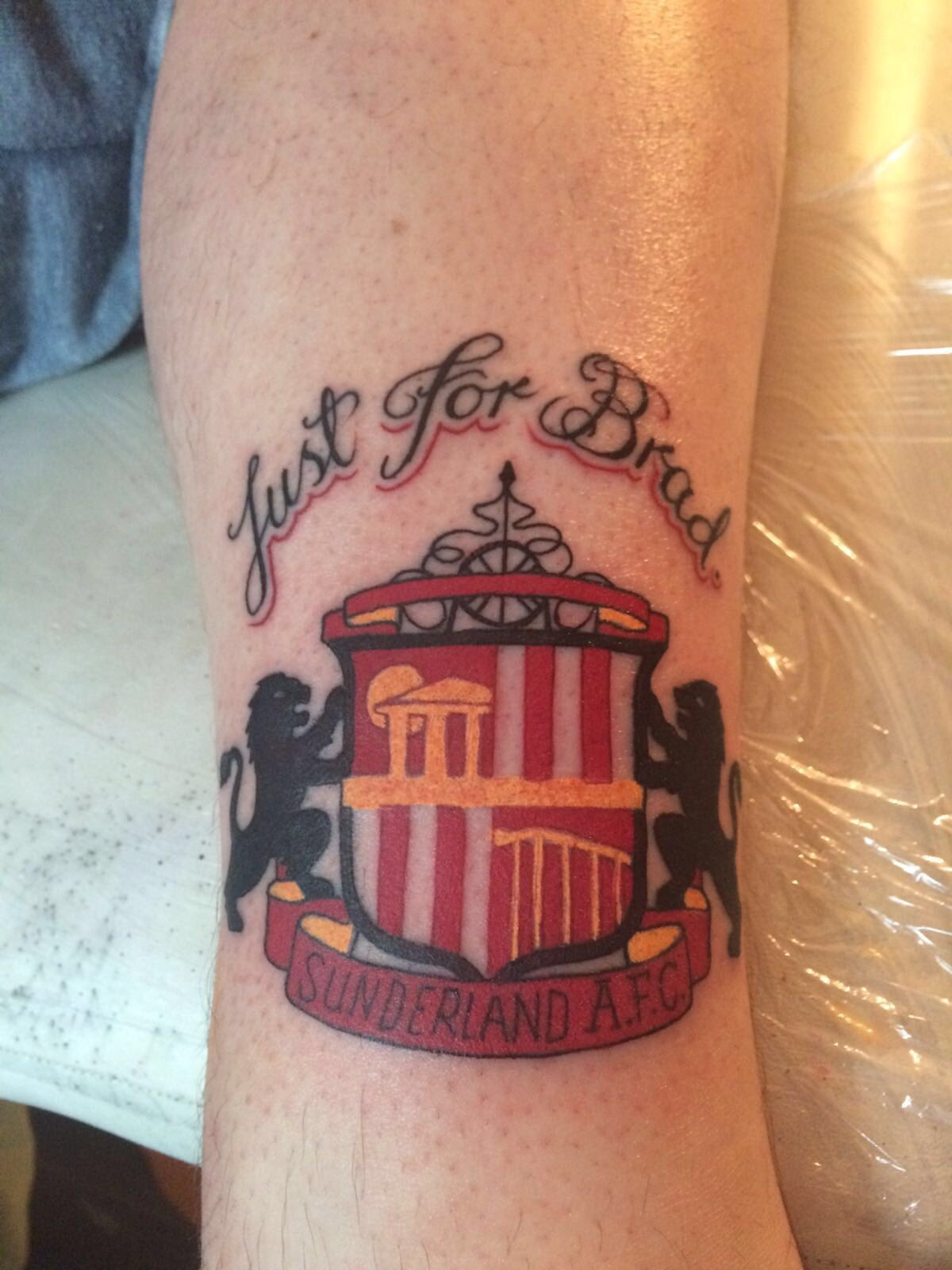 Sunderland Afc Tattoos Newcastle Fan Pays Tribute To Bradley Lowery