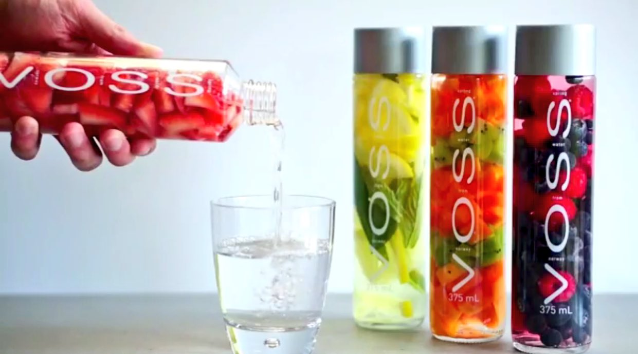 Voss Water With Fruit VOSS Premium Still Plastic Bottled Water,