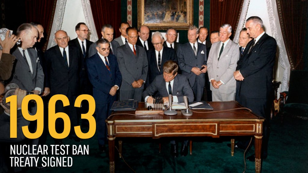 On ThisDayInHistory 1963, the Nuclear Test Ban Treaty is signed. Learn ...