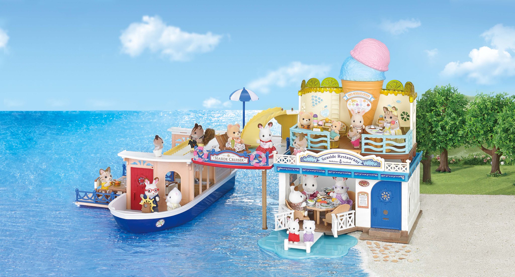 Sylvanian families seaside cruiser store