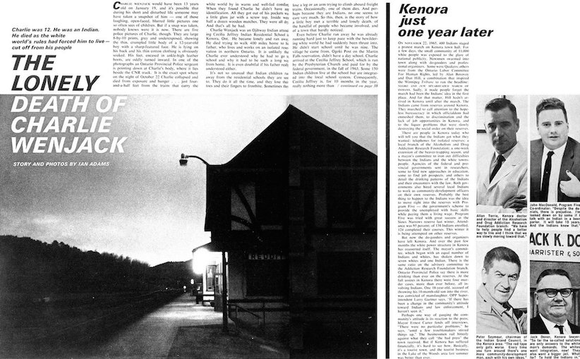 Charlie Wenjack: From our digital archives — The 1967 story of Charlie ...