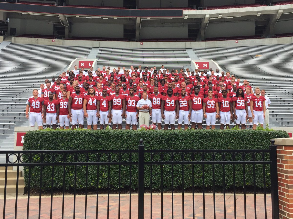 2016 Alabama Team and Coaching Staff Pictures | TideFans.com