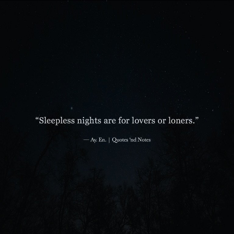 Sleepless Nights Quote