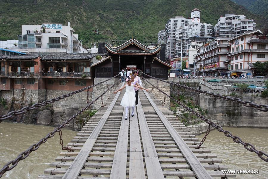 Magnificent: The historic iron-chain Luding Bridge in SW China's ...